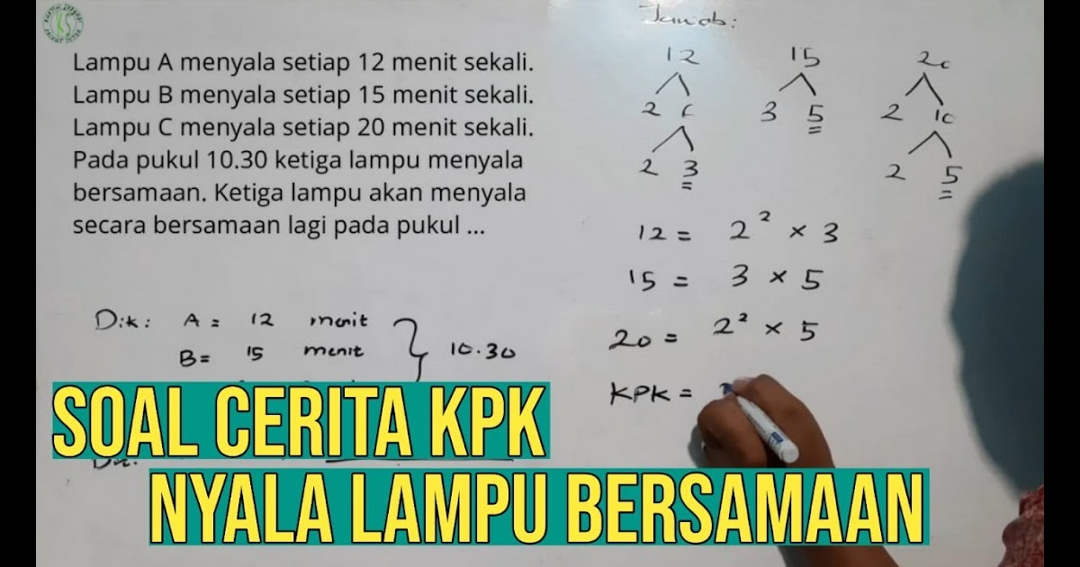 Soal Cerita Tentang Fpb Dan Kpk Lembar Edu