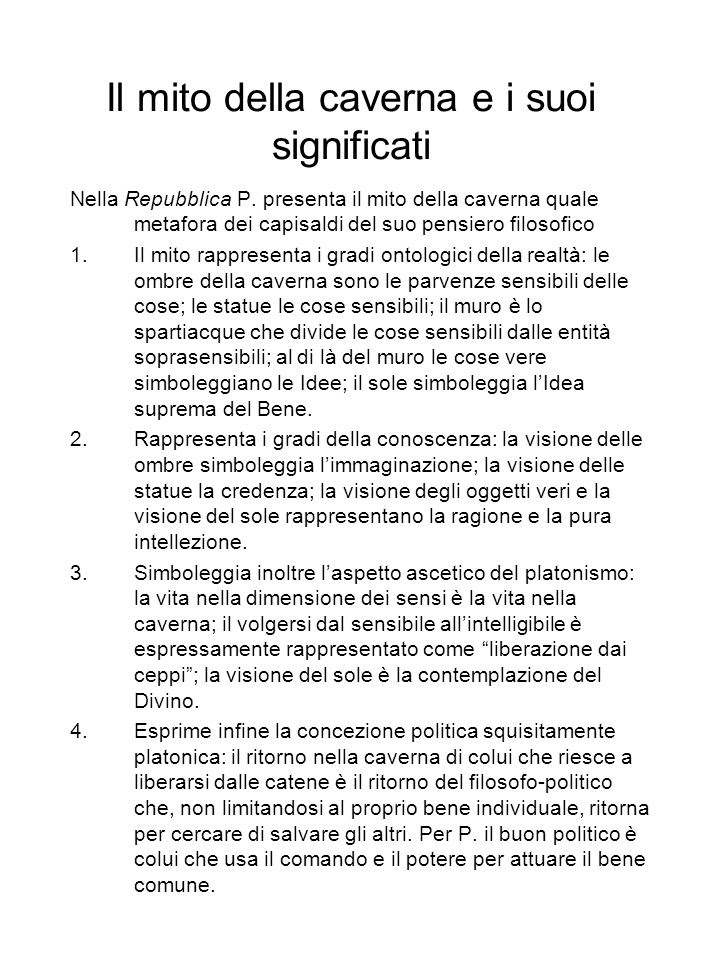 Il Mito Della Caverna Spiegato Ai Bambini Gratein