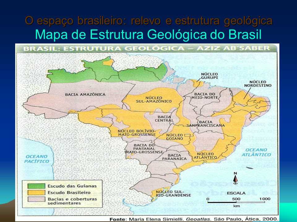 Estrutura Geologica Brasileira Brasil Geografado