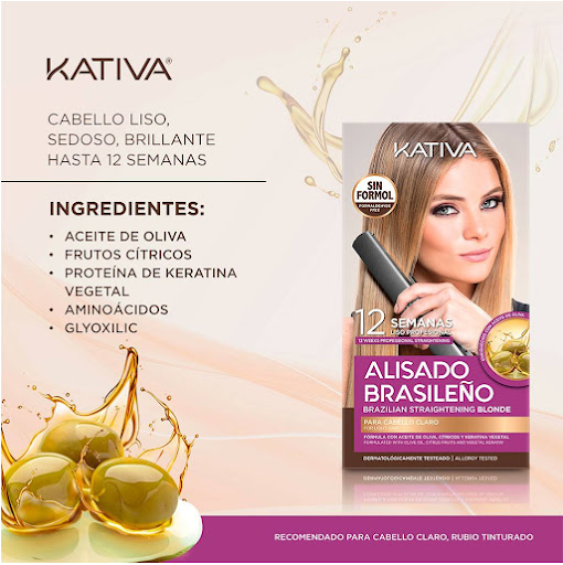 Kit Alisado Kativa Blonde 150 Ml