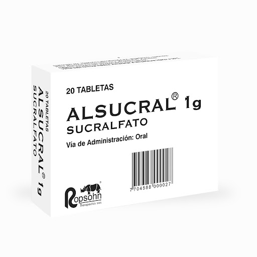 Alsucral Sucralfato 1g Ropsohn Caja X 20 Tabletas