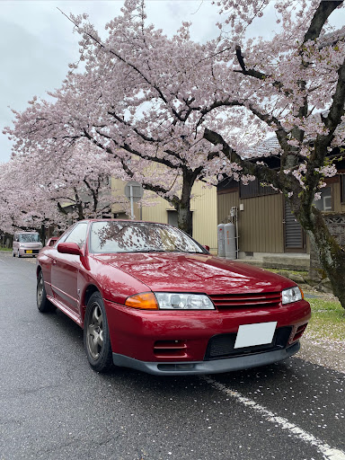 スカイライン Gt Rの桜とコラボ🌸・サクラと愛車・桜とコラボ・ドライブ・エムズガレージに関するカスタム事例｜車のカスタム情報はcartune