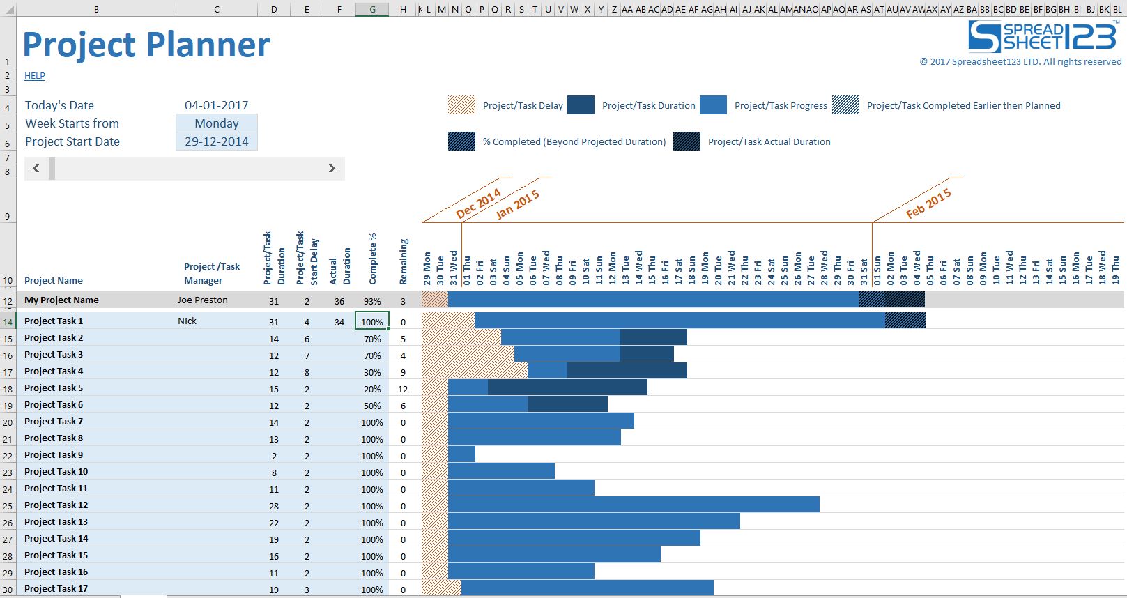 The Best Excel Project Management Template In 2021