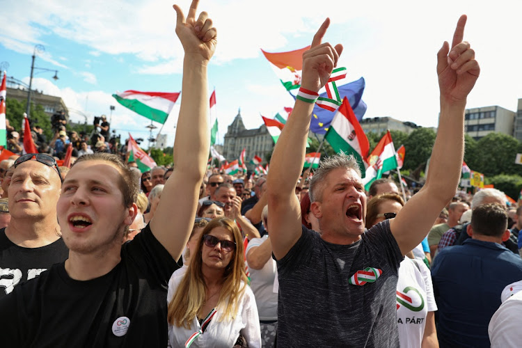 Thousands Of Hungarians Attend Orban Rivals Rally