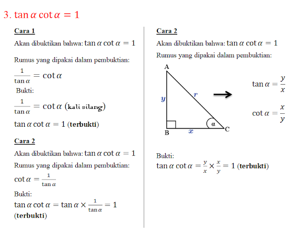 My Scribbles Pembuktian Rumus Fungsi Trigonometri Sin Cos Tan Cosec