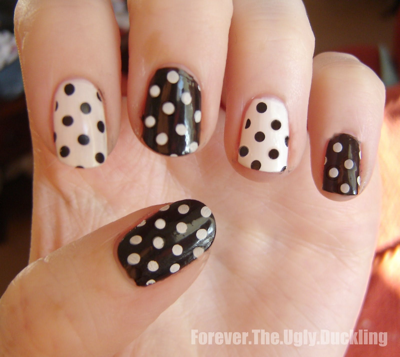 Easy Nail Art Polka Dot Nails For 2015 Styles 7