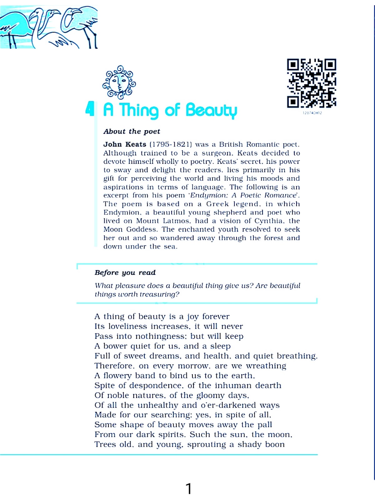 Edurankers A Thing Of Beautyncert Solutions And Summary For Class 12