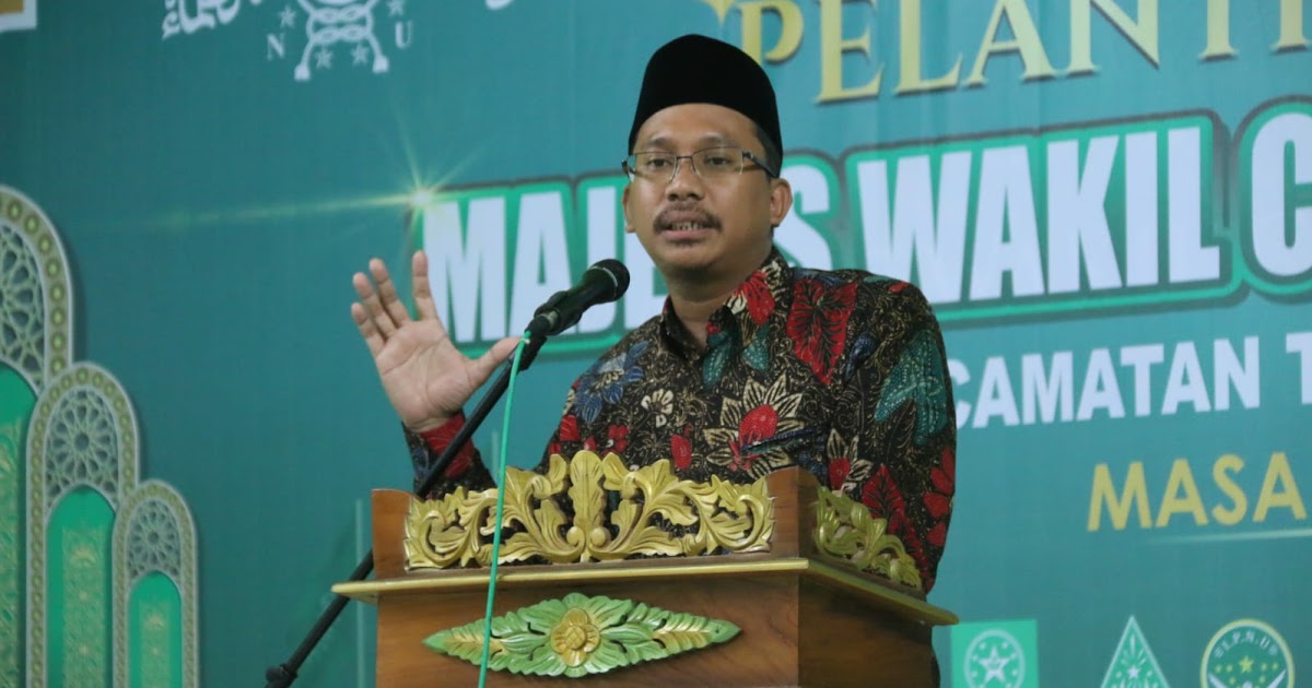 Hadiri Pelantikan Pengurus Mwc Nu Tarik Gus Muhdlor Meminta Optimalkan