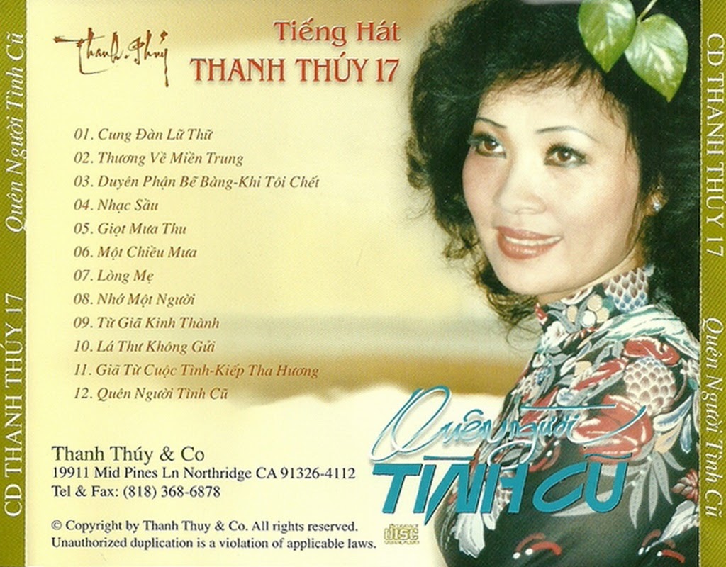 Thanh Thúy 17 Quên Người Tình Cũ Thu LỘc