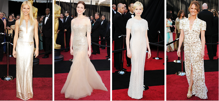 New Fashion Today Oscars Red Carpet 2011 Nude Who Wore It Best