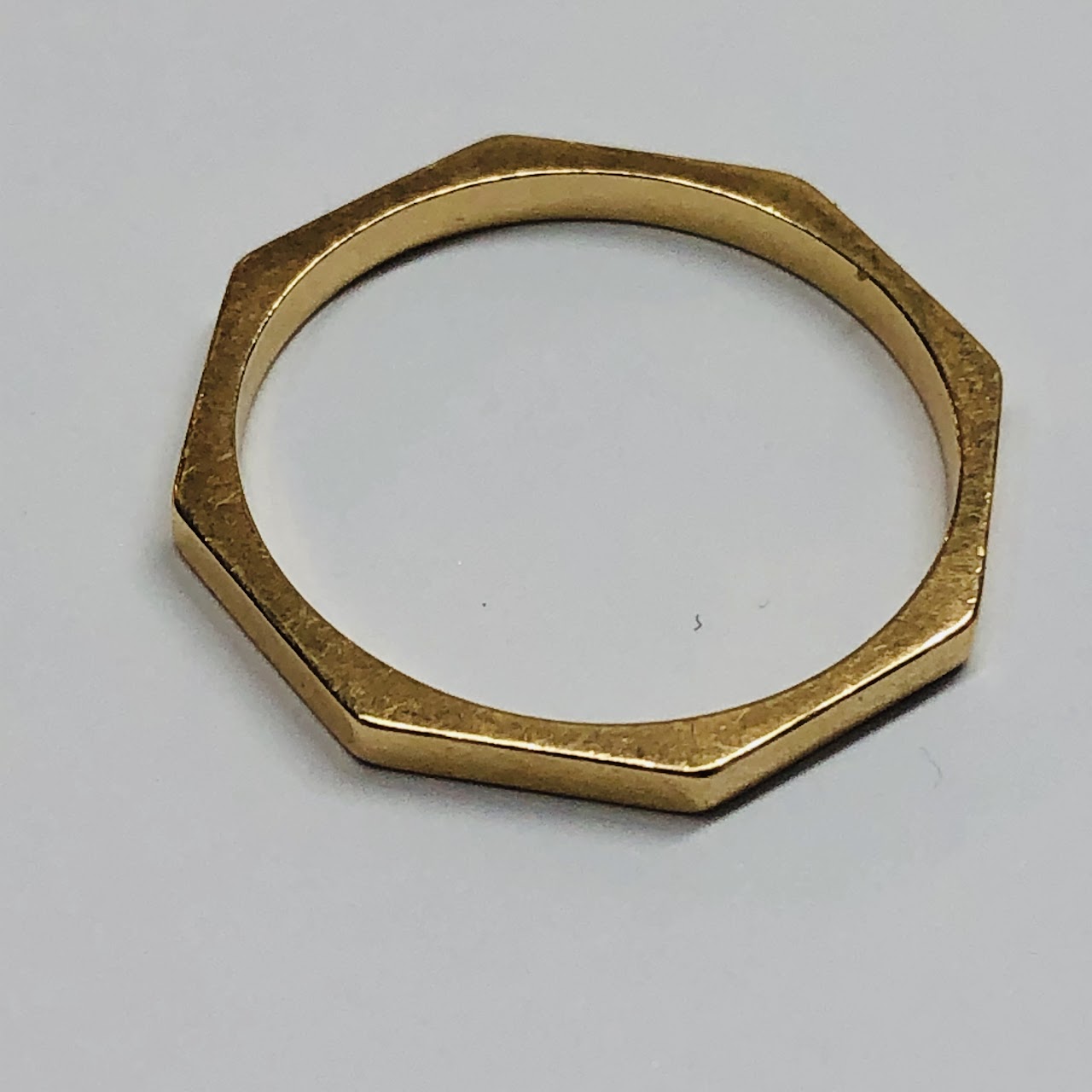 14k Gold Octagonal Ring 2