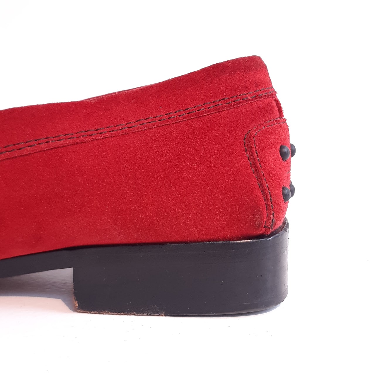 Tods Red Suede Driving Mocs