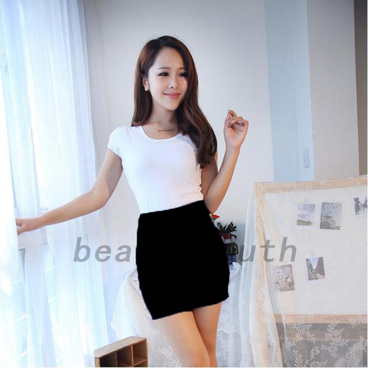 Sexy Womens Formal Stretch High Waist Bodycon Fit Micro Mini Skirt