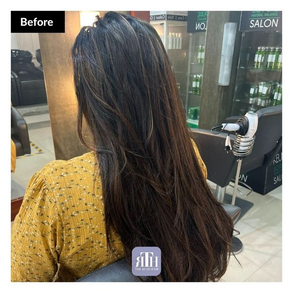 Mumbai Techies Mid Back Length Hair Cut With Coloring Transformation