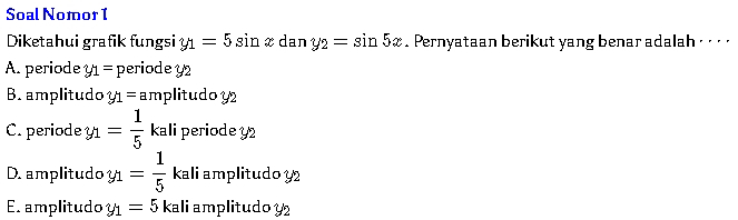 Soal Dan Pembahasan Fungsi Trigonometri