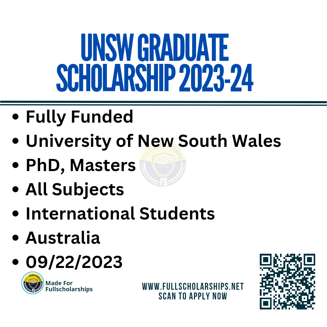 Scholarships In Australia Fully Funded Unsw Graduate Scholarship In