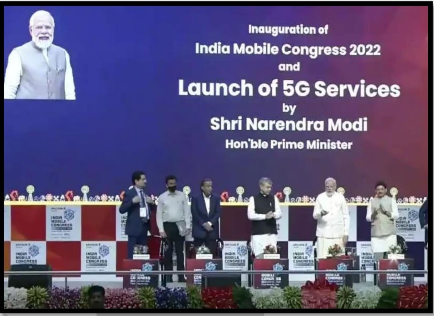 Prime Minister Narendra Modi Launches 5g Services At India Mobile