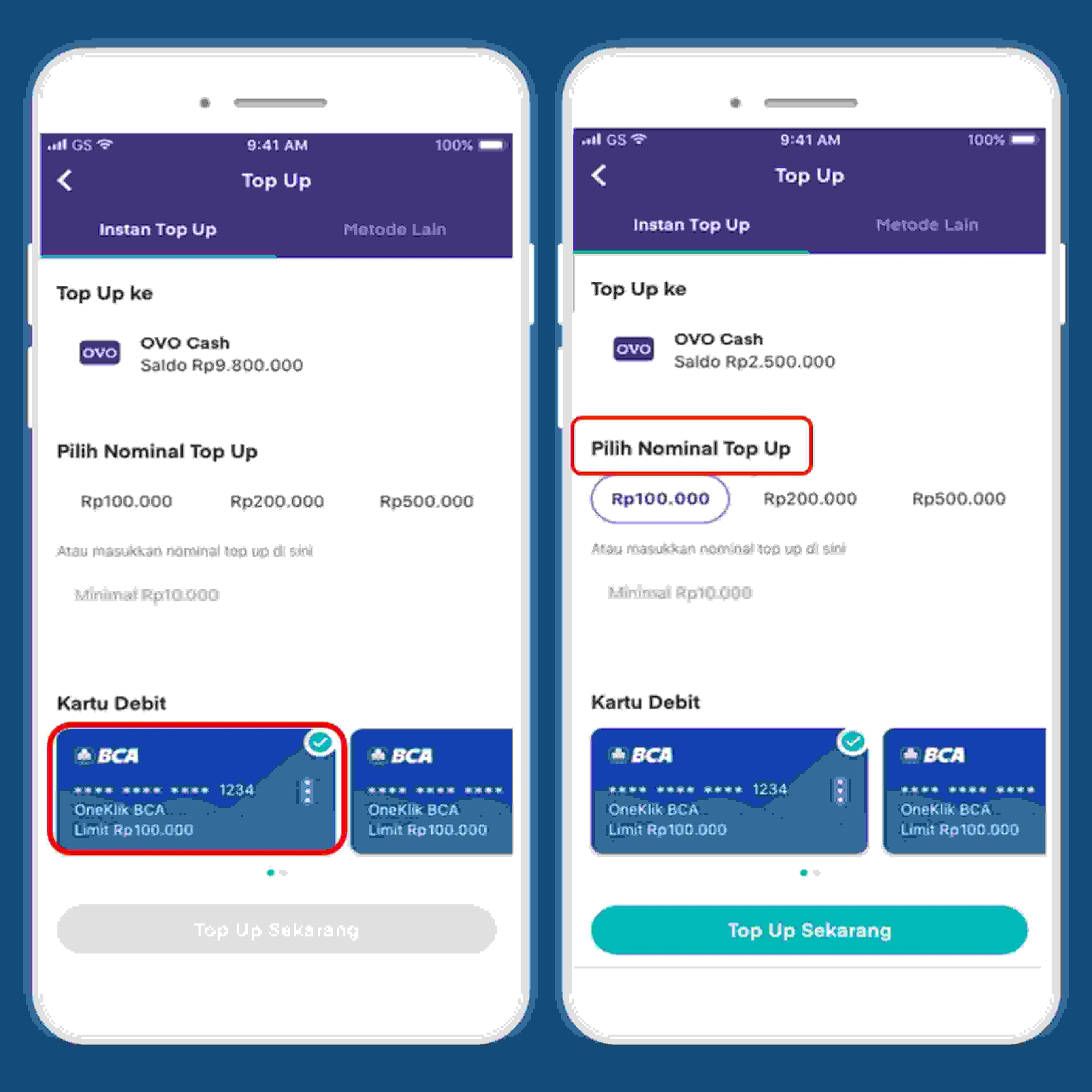 Cara Top Up Instan Ovo Menggunakan Oneklik Bca My Notes