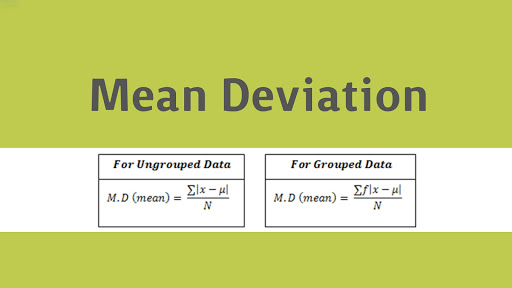 Mean Deviation Variance And Standard Deviation Classnotesng