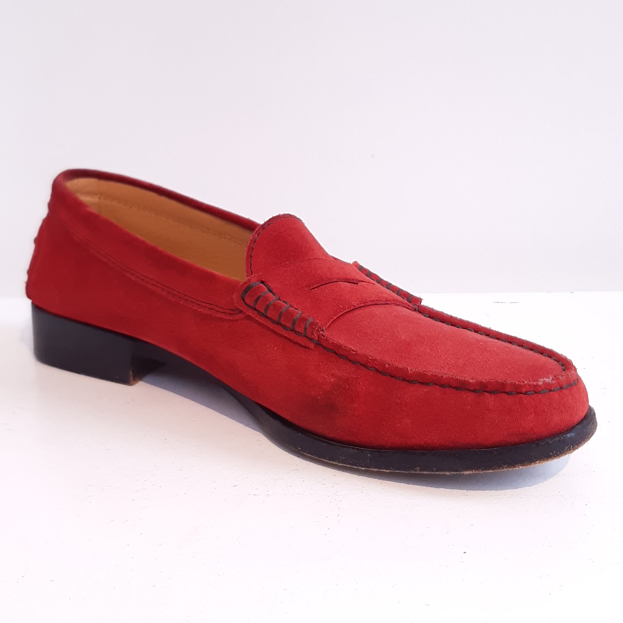 Tods Red Suede Driving Mocs