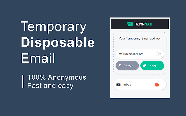 Temp Mail Disposable Temporary Email Chrome Web Store