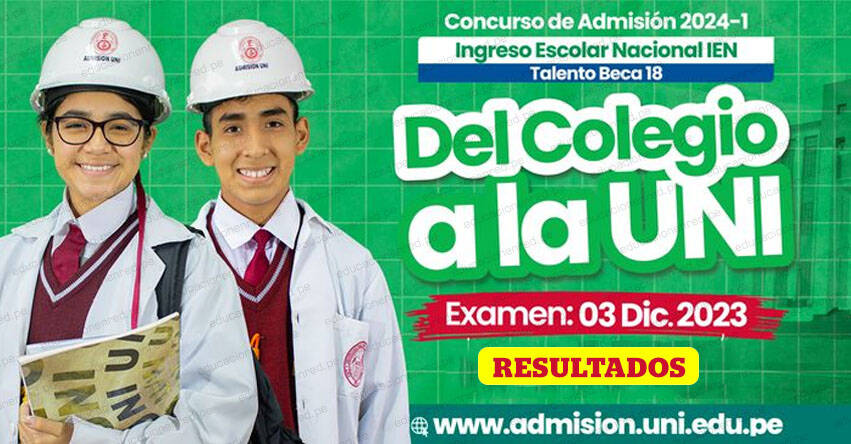 Resultados Uni 2024 1 Domingo 3 Diciembre 2023 Ingreso Escolar