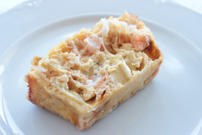 Pastel De Puerros Y Gambas