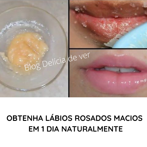 Amo Me Cuidar Obtenha Lábios Rosados Macios Em 1 Dia Naturalmente