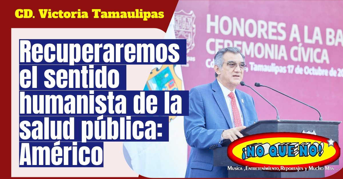 No Que No 🔴recuperaremos El Sentido Humanista De La Salud Pública Américo