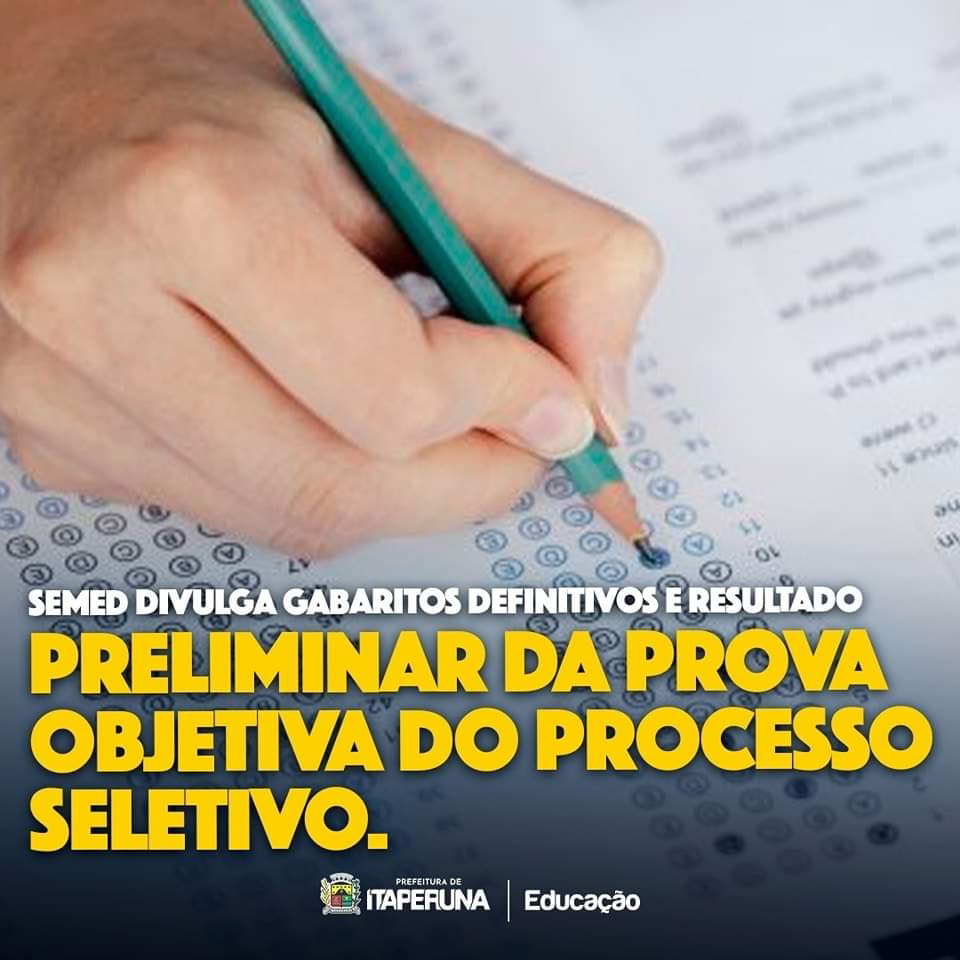 Semed Divulga Os Gabaritos Definitivos E Resultado Preliminar Da Prova