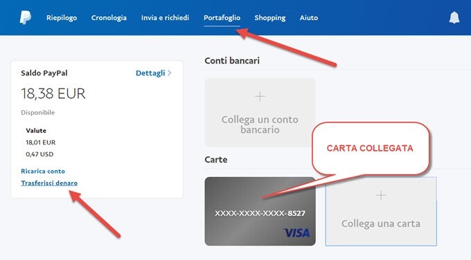 Come Trasferire Denaro Da Paypal A Una Carta Di Credito Idpcein