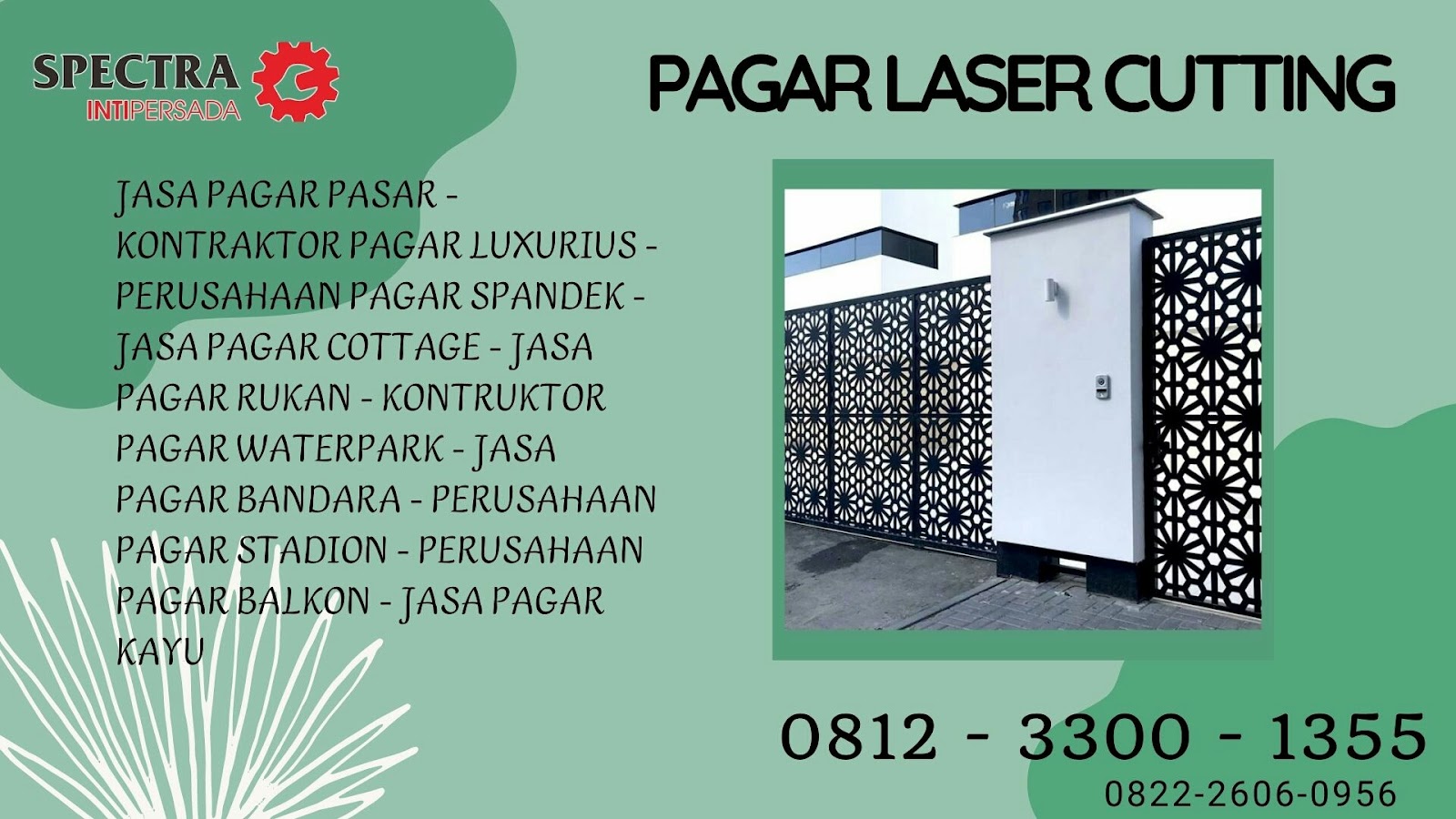 Jasa Kreatif Pagar Laser Cutting ~ Pagar Laser Cutting Jasa Kreatif