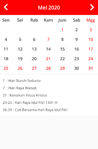 48 Idul Fitri Kalender 2021 Indonesia