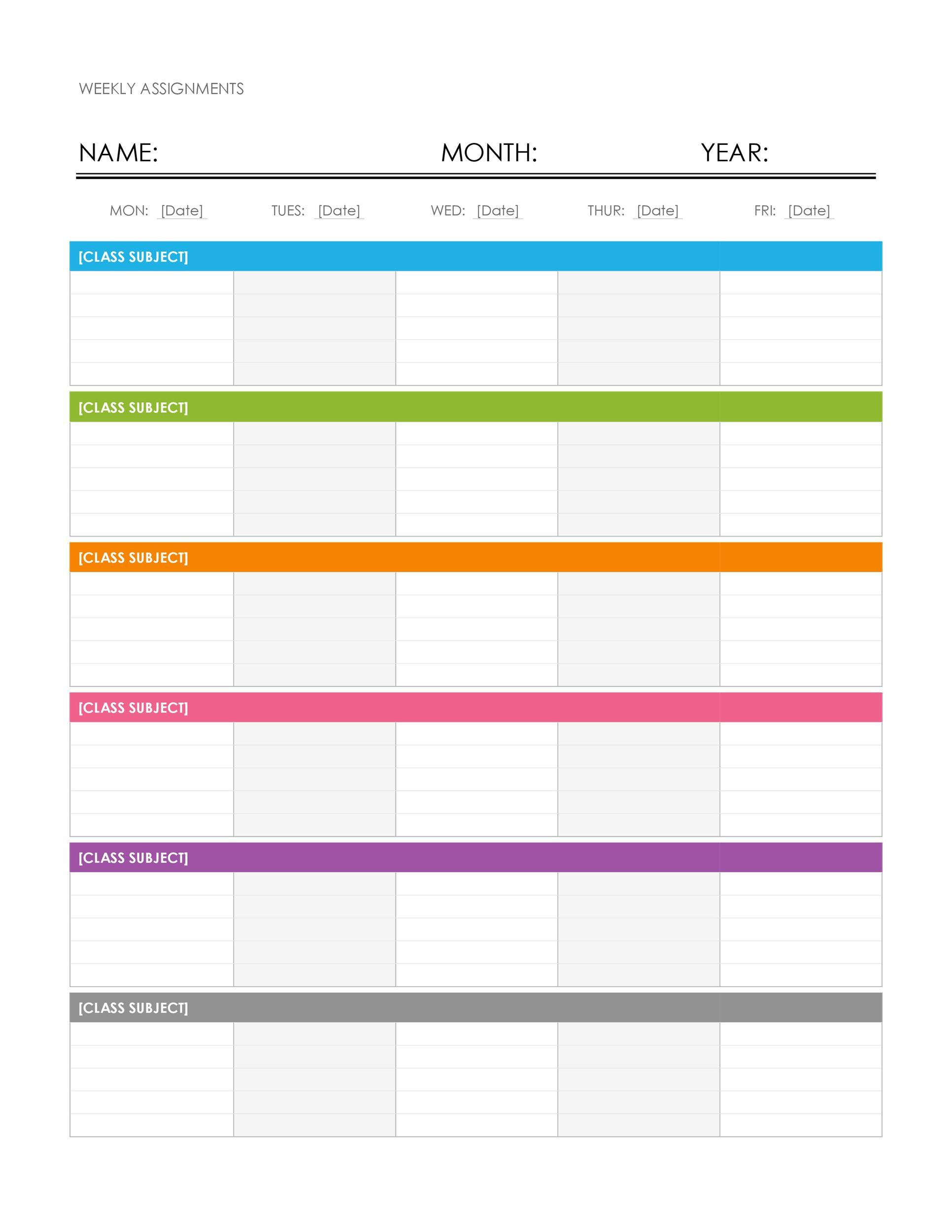 One Week Calendar Template Excel Hq Printable Documents