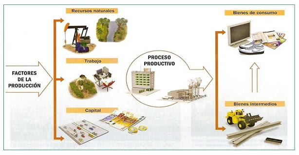 Entra Y Produce Producción De Bienes Y Servicios