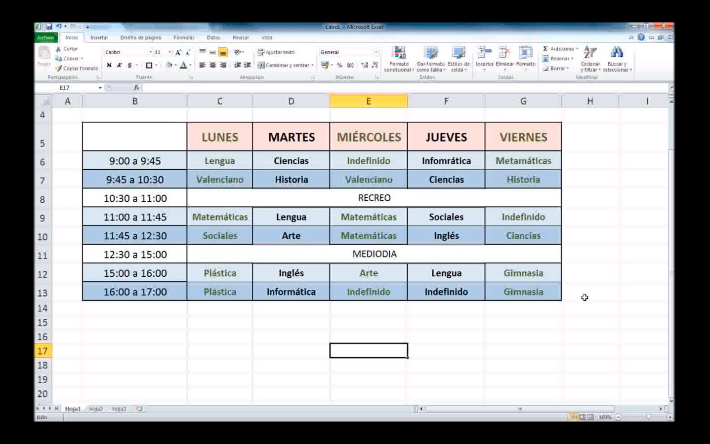 Excel Septiembre 2014