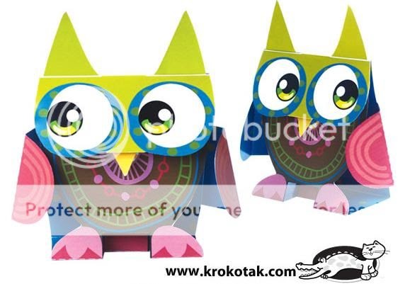 Papermau Cut Fold And Assemble Your Own Paper Owl By Krokotak