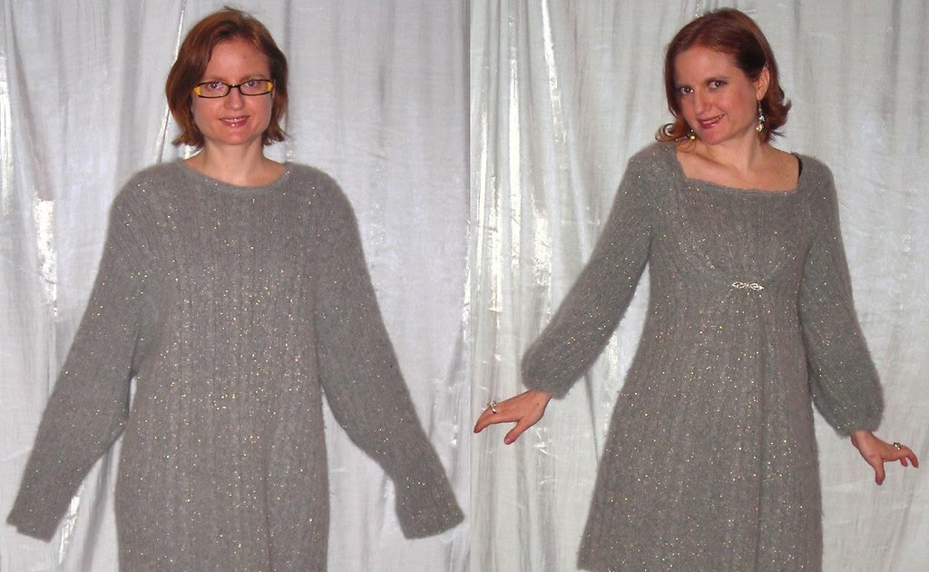 The Slapdash Sewist Oversized Sweater To Sweaterdress