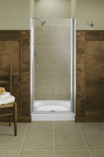 Frameless Glass Kohler K 702404 G54 Mx Fluence Frameless Pivot Shower