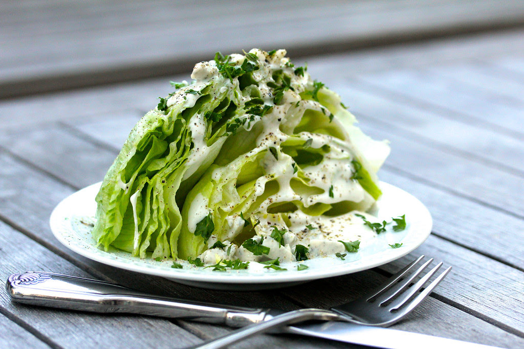 Iceberg Lettuce Salad With Roquefort Buttermilk Dressing The Wedge