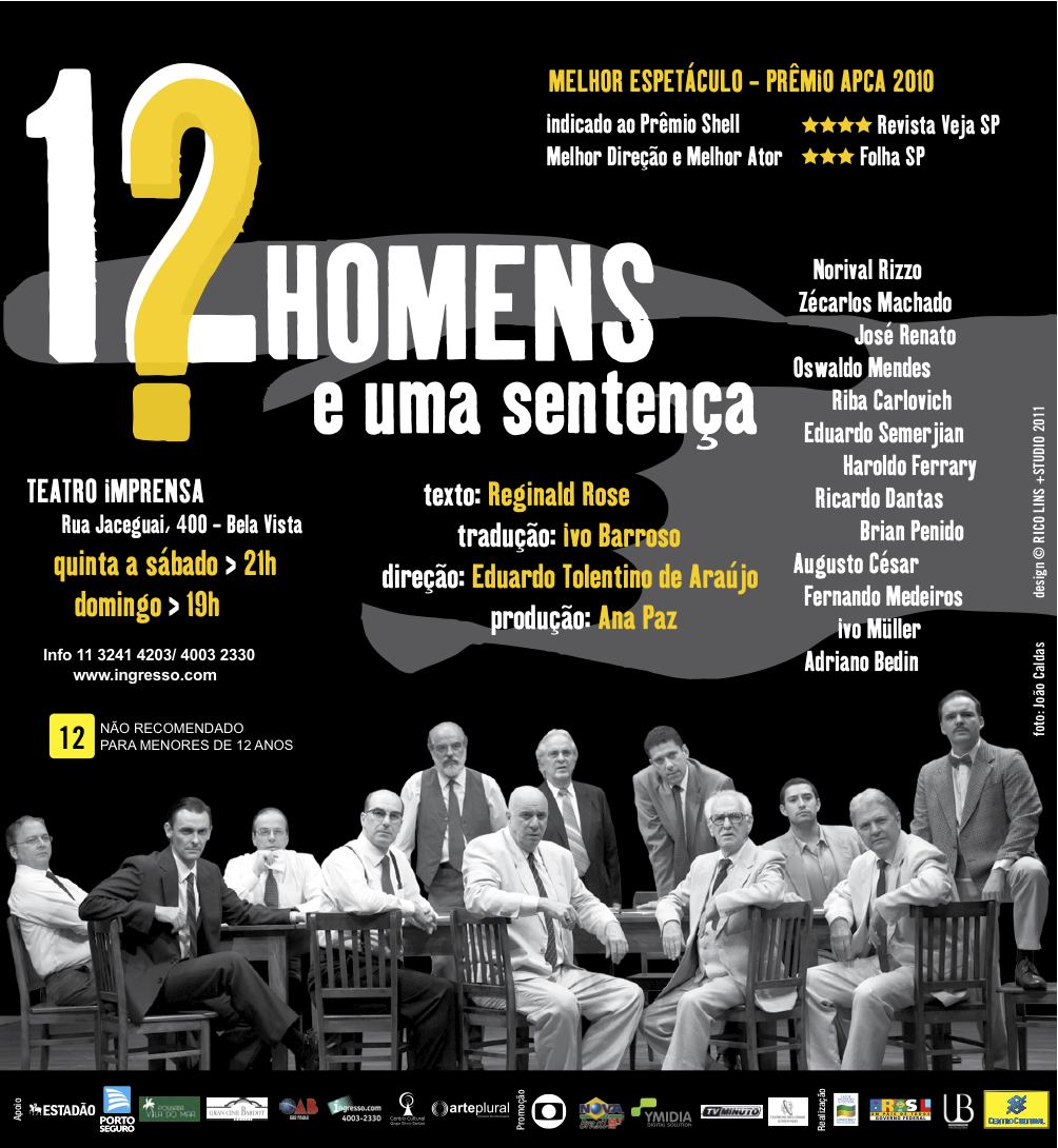 Coisas De Teatro Ano 5 Imperdível 12 Homens E Uma Sentença No