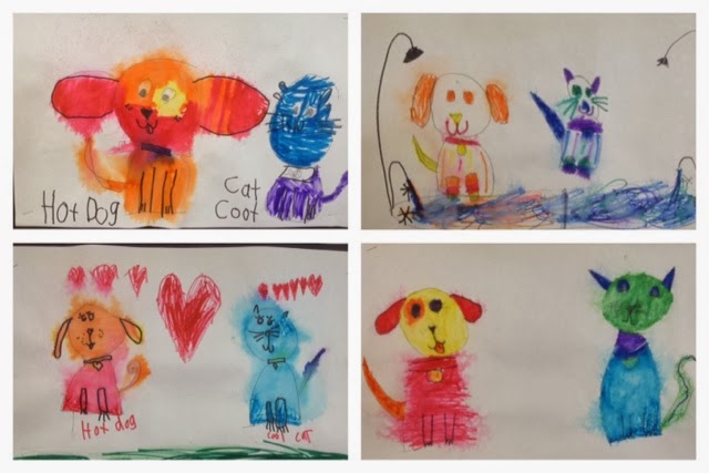 Positive Arttitude Kindergarten Hot Dog Cool Cat