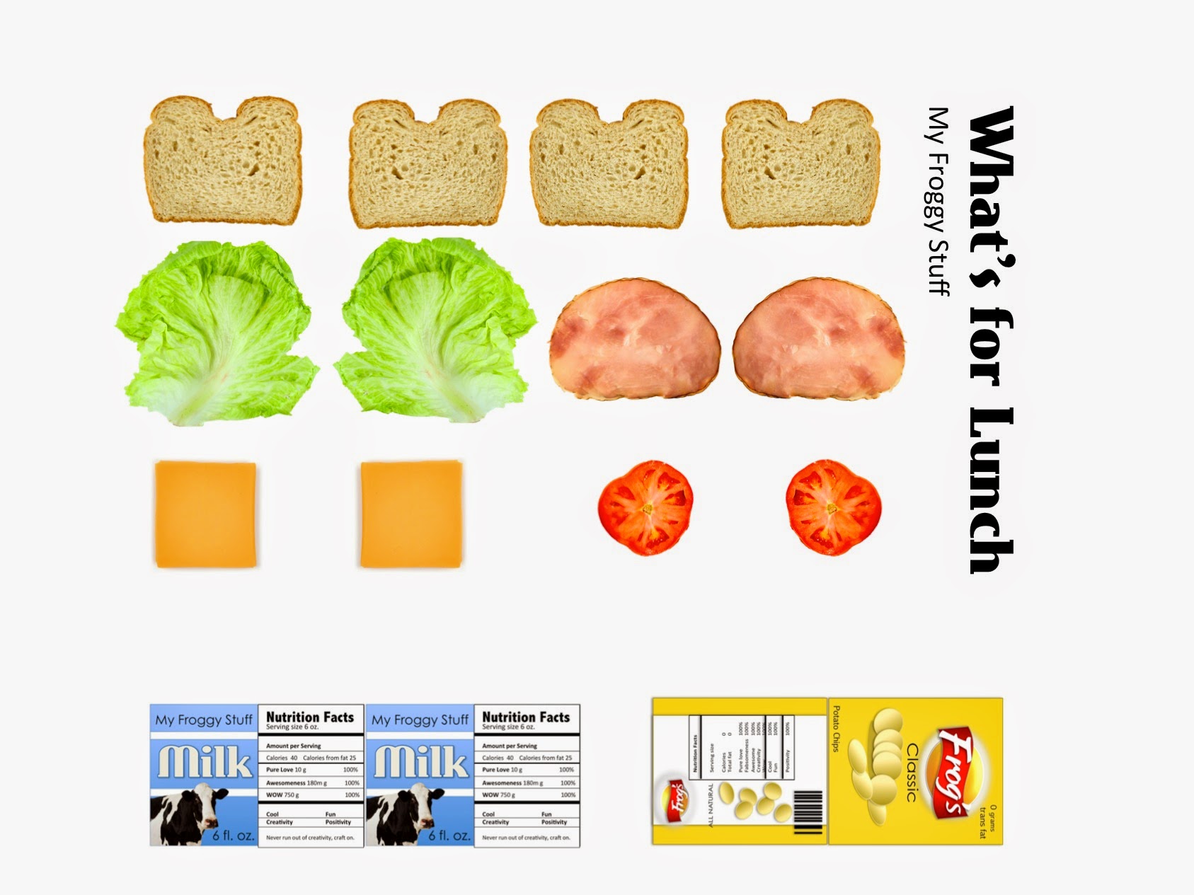 Printables For 18or Sasha Sized Paper Lunch Food Printables Ag