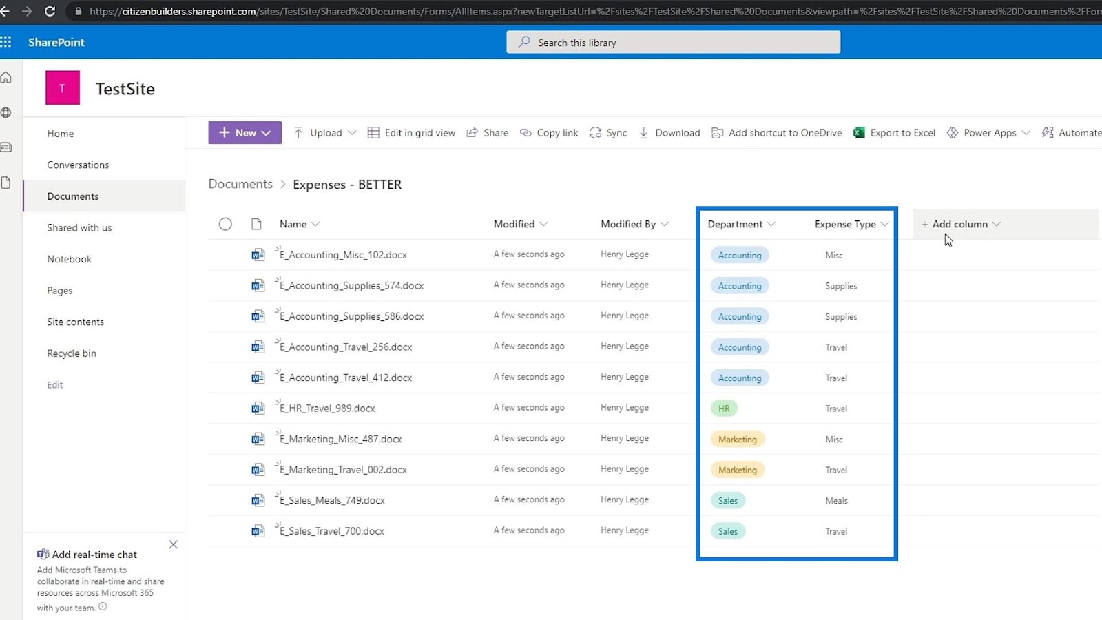 Adding Metadata In Sharepoint Using Columns Master Data Skills Ai