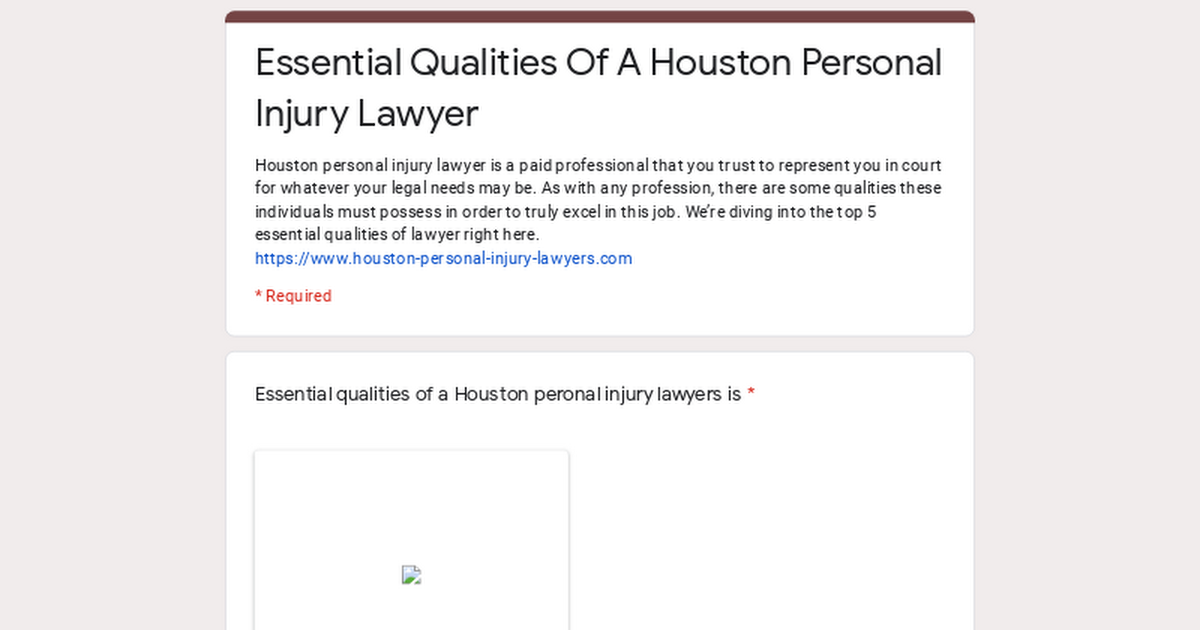 Essential Qualities Of A Houston Personal Injury Lawyer