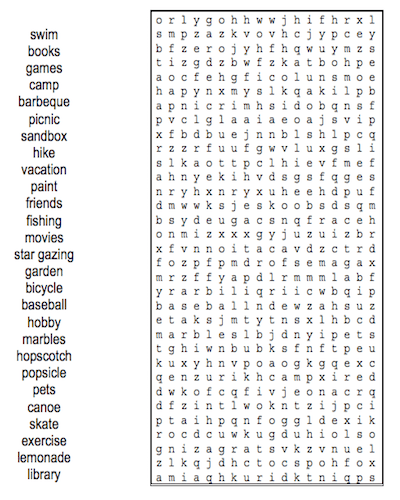 Printable Difficult Word Searches