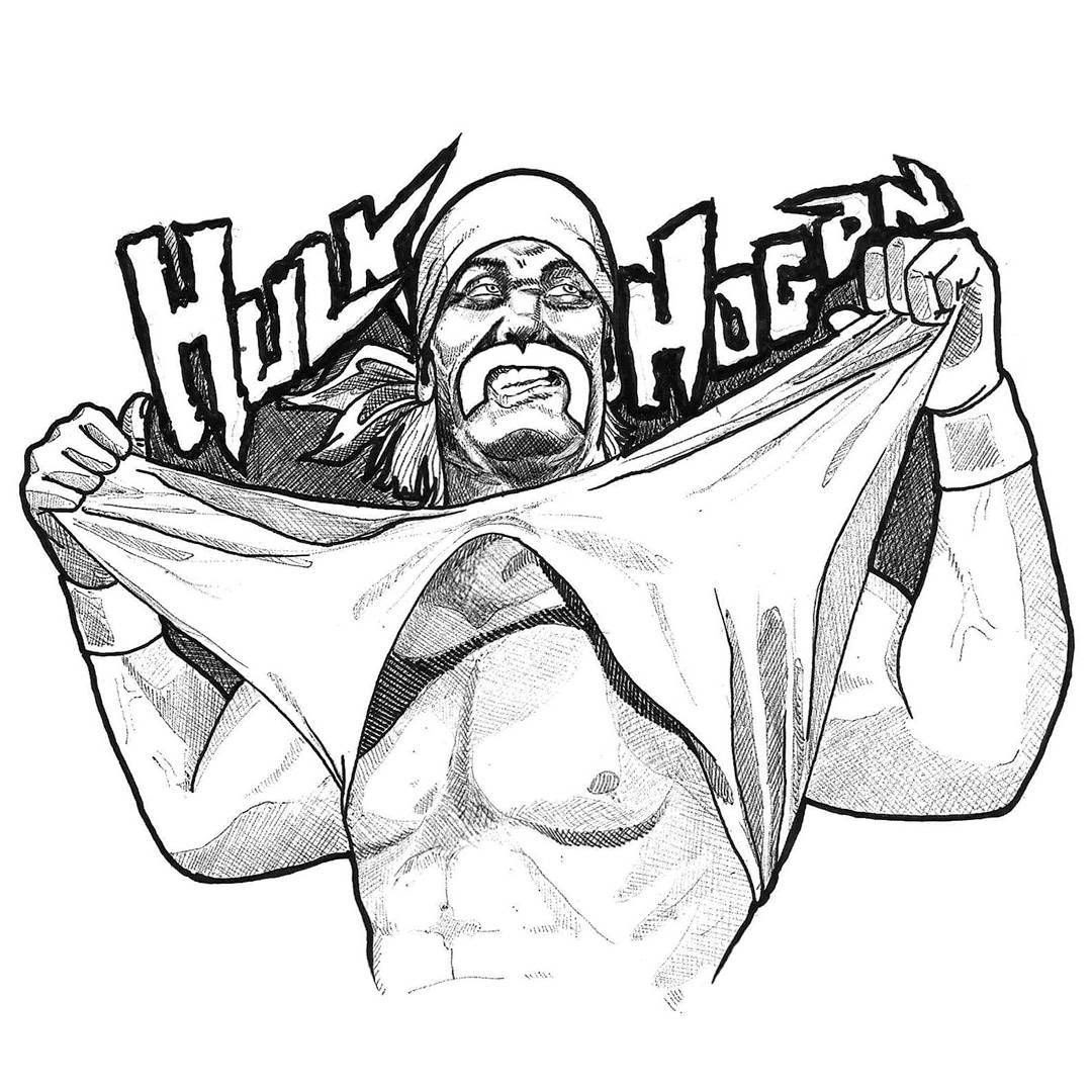 Wwe Hulk Hogan Coloring Pages Coloring And Drawing