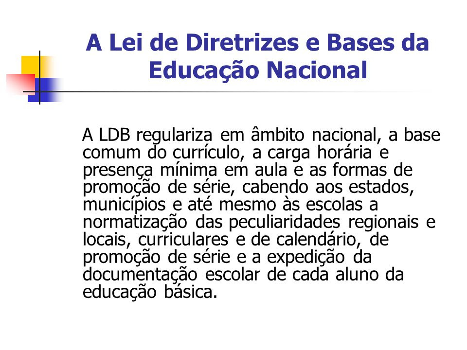 Lei Da Diretrizes E Bases Da Educação Dicas De Lei