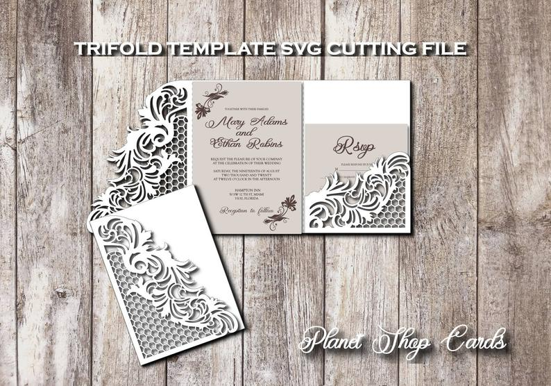 Free 254 Free Tri Fold Wedding Invitation Svg Svg Png Eps Dxf File