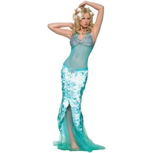 Sexy Girls Dress And Costumes Aquamarine Mermaid Costume